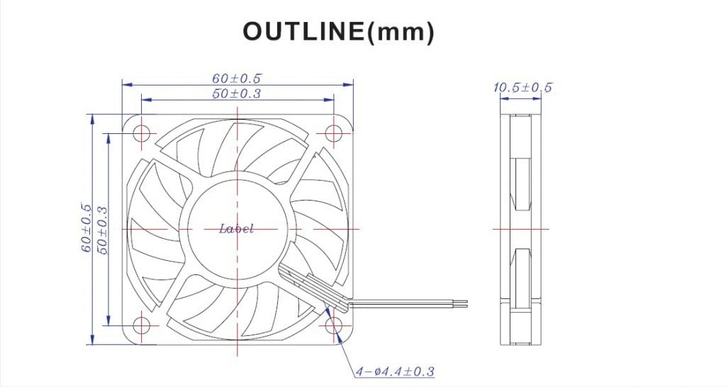 DC Fan – 60x60x10mm | Protechnic Electric